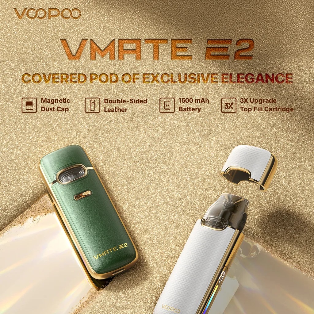 VooPoo VMATE E2 Pod Kit, vmate top fill cartridges 2pk
